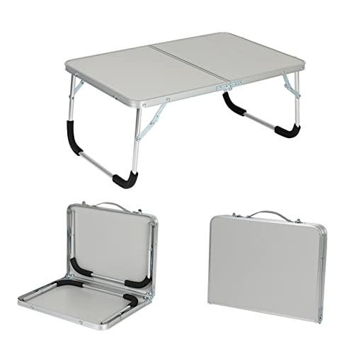 Portable Picnic Table Portable Outdoor Folding Table Camping Picnic Table Laptop Desk Computer Table Foldable Camping Table (Color : Silver)