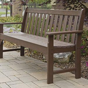 POLYWOOD GNB60BL Vineyard 60" Bench, Black