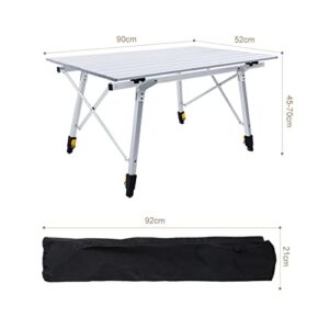 SUNESA Portable Picnic Table Travel Folding Tables and Chairs Self-Driving Tour Outdoor Dining Table Outdoor Camping Car Portable Egg Roll Table Foldable Camping Table