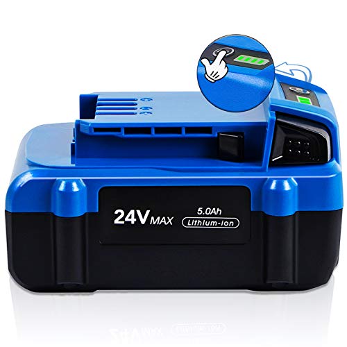 【Upgrade!!】 CaliHutt 24V 5.0Ah High Capacity Replace Battery for Kobalt 24V Battery Max KB624-03 KB524-03 KB424-03 KB224-03 Lithium Ion Cordless Tools Battery[Can't FIT Snow Joe &Sun Joe &Chain Saw]