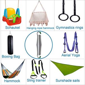 Hammock Chairs Porch Swing Spring - 600Lbs Heavy Duty Suspension Swing Hangers Ceiling Mount Porch Swings by BLASCOOL (One Piece 600Lbs)