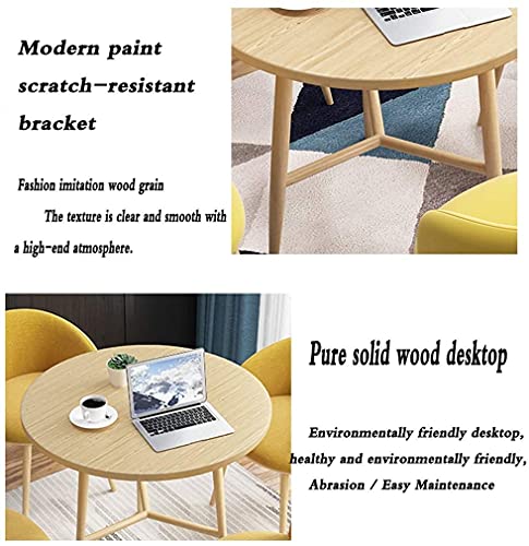 Office Business Hotel Lobby Dining Table Set, Office Table and Chair Set Hotel Reception Lounge Reception Table and Chair Set Round Table Office Hotel Living Room 1 Table 4 Chairs Tea Shop Dessert Sho