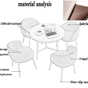 Office Business Hotel Lobby Dining Table Set, Office Table and Chair Set Hotel Reception Lounge Reception Table and Chair Set Round Table Office Hotel Living Room 1 Table 4 Chairs Tea Shop Dessert Sho