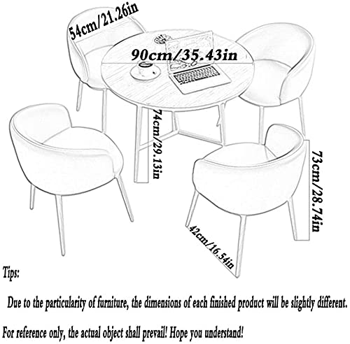 Office Business Hotel Lobby Dining Table Set, Office Table and Chair Set Hotel Reception Lounge Reception Table and Chair Set Round Table Office Hotel Living Room 1 Table 4 Chairs Tea Shop Dessert Sho