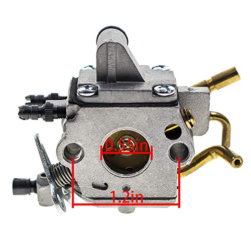 AUTOKAY 1137-120-0650 Carburetor Fits for Stihl MS192 MS192T MS192TC Chainsaw Carb Replace Zama C1Q-S258 with Fuel Line Filter Spark Plug Tune-up Kits