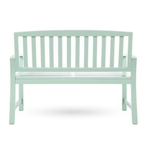 Christopher Knight Home Loja Outdoor Acacia Wood Bench, Light Mint