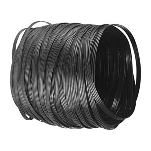 eagles wicker repair kit, 230ft/70m synthetic rattan repair material waterproof flat ribbon for garden patio furniture and rattan chair sofa basket(8mm w x1.2mm thk)-black stripes