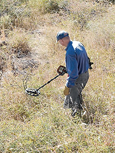 Bounty Hunter Land Ranger Pro Metal Detector, 11 Inch Waterproof DD Searchcoil, Adjustable Length, Lightweight, Ergonomic, Comfortable Padded handgrip, and armrest, Detect Coins Up To 10 Inches Deep