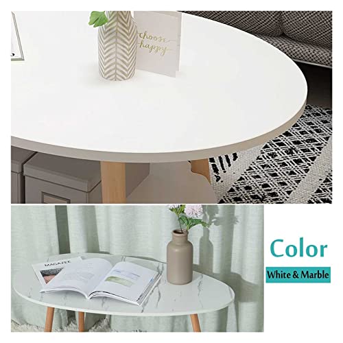 LIRUXUN White Coffee Table Stand Set Nordic Table Laptop Minimalist Mesas Bajas Wooden Side Table