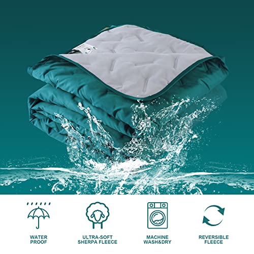 Hooded Outdoor Blanket, Extra Large (82 "x 55") Waterproof Camping Blanket, Quilted, Thick Fleece, Warm, Windproof, Sand Proof, Portable and Wear-Resistant, Perfect for Stadium, Picnic, Camping