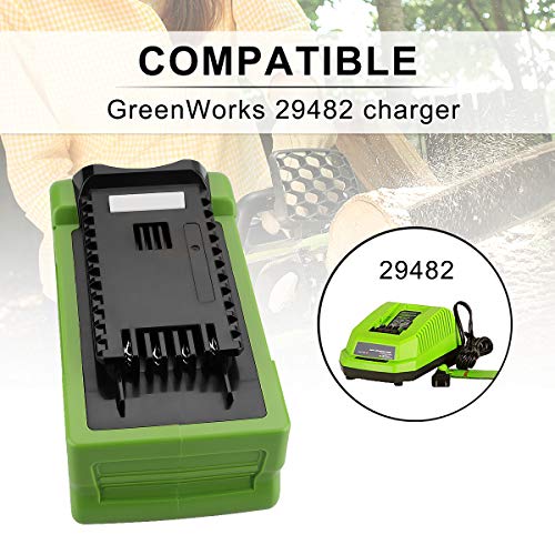 Powilling 40V 3.0Ah Replacement Lithium Battery for GreenWorks 29462 Battery GreenWorks 40V G-MAX Power Tools 29252 20202 22262