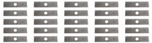 usa mower blades 25 8″x2″ unpainted edger blades for echo® 720237001, ryobi® 613223, husqvarna®:578 39 28-02, 601 00 24-54