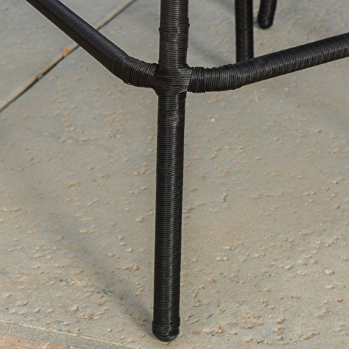 GDF Studio Sandy Point Patio Furniture ~ Wicker Outdoor Bar Stool (Set of 2)