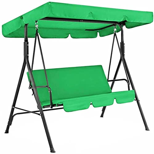 BTURYT Waterproof Patio Swing Canopy Cover Set, Swing Canopy Replacement, Windproof Waterproof Anti-UV Top Cover for Patio Swing 2-3 Seat Chair Sunshade(top Cover + Chair Cover)