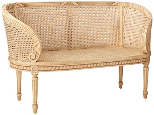 Parisian Oval Rattan Settee