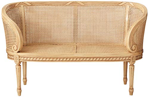 Parisian Oval Rattan Settee