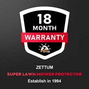 Zettum Zero Turn Mower Cover - Zero-Turn Lawn Mower Covers Waterproof & Heavy Duty, 600D Outdoor Universal Fit Mower Cover with Storage Bag for Greenworks, EGO, Craftsman, Husqvarna, Honda and More