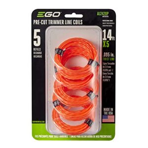 EGO Power+ AL2420P Pre-Cut 0.095-Inch Twisted Line (5-Pack) for EGO 56-Volt 15-Inch Trimmer & Multi-Head String Trimmer Attachment