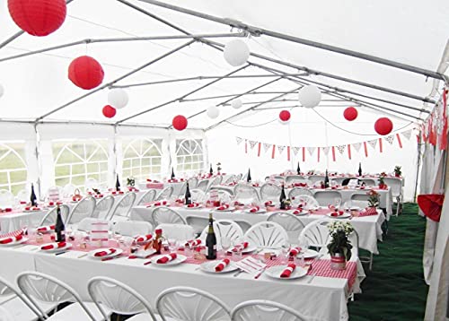 Quictent 20' X 32' /6M X 10M Galvanized Heavy Duty Party Tent Wedding Canopy Gazebo Carport Shelter with Carry Bags