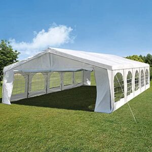 Quictent 20' X 32' /6M X 10M Galvanized Heavy Duty Party Tent Wedding Canopy Gazebo Carport Shelter with Carry Bags