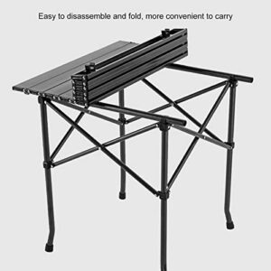 DOUBAO Portable Light Weight Aluminum Alloy Outdoor Folding Table for Camping Beach Backyards BBQ Party Tabletop