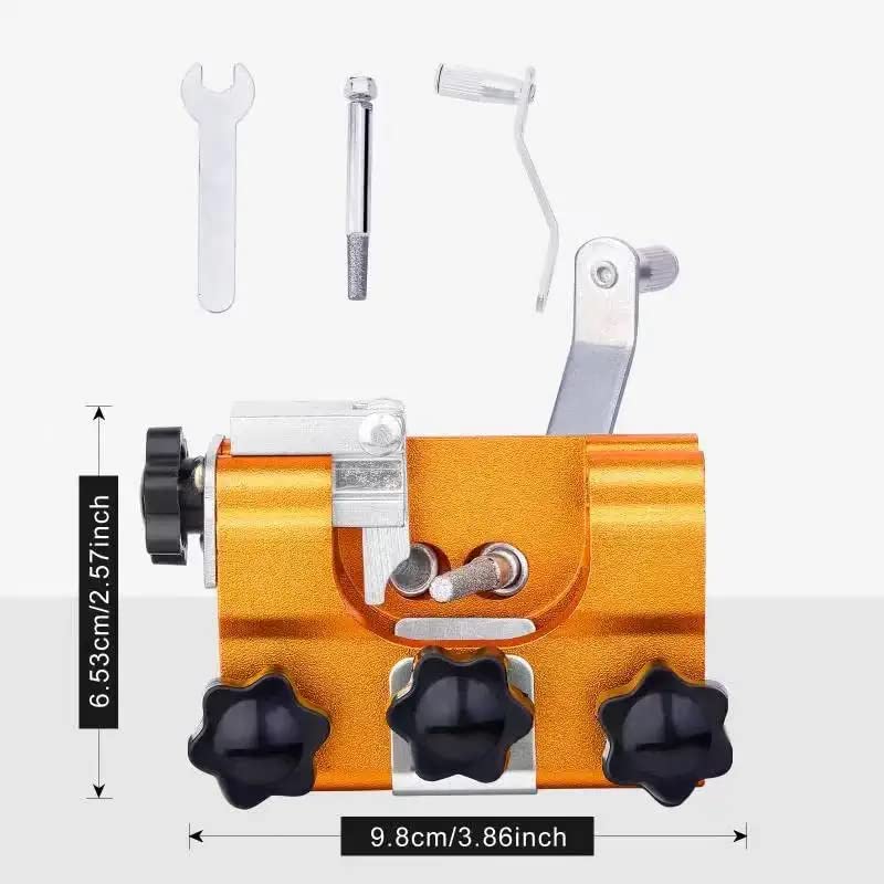 AMESEDAK Chainsaw Sharpener Kit, Chainsaw Chain Sharpening Jig,Suitable for All Kinds of Chain Saws and Electric Saws, for Lumberjack,Garden Worker