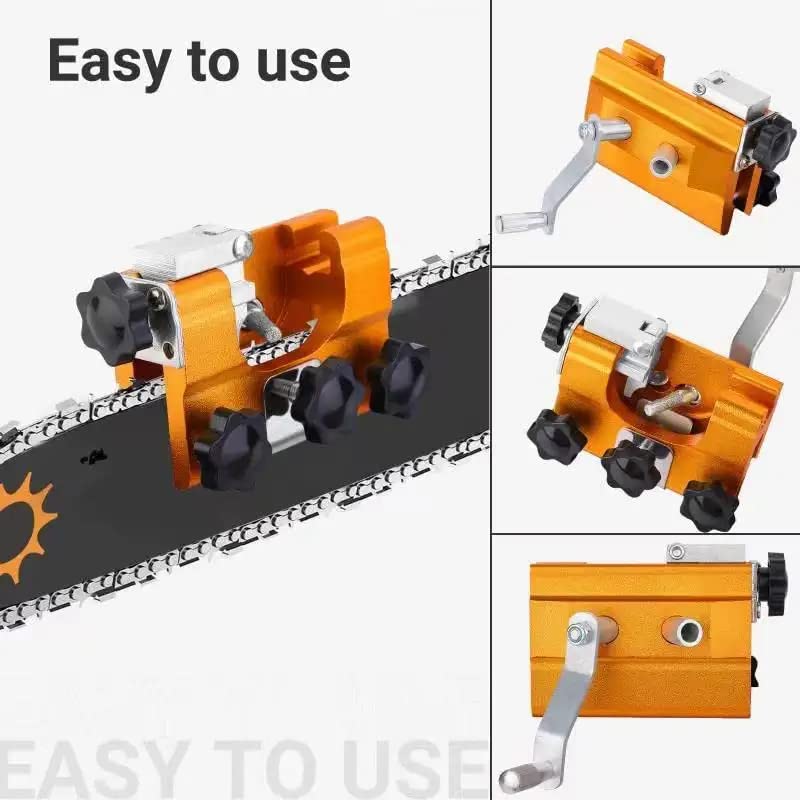 AMESEDAK Chainsaw Sharpener Kit, Chainsaw Chain Sharpening Jig,Suitable for All Kinds of Chain Saws and Electric Saws, for Lumberjack,Garden Worker