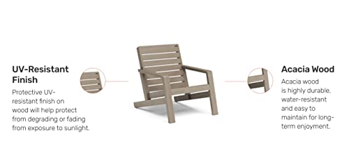 homestyles 5675-12 Sustain Outdoor Lounge Chair, Gray