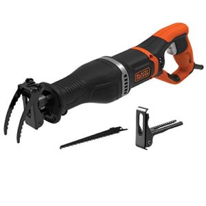 beyond by black+decker electric pruning saw with branch holder, 7 amp (bes302kapb) , orange