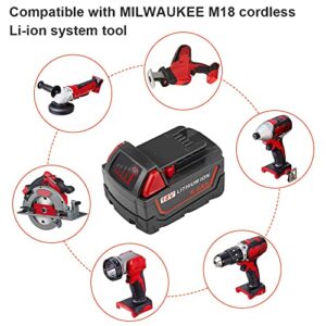 HIGH QUALITY FUTUREBATT FUTUREBATT [2Pack] 18V 6.0 Ah Replace Battery for Milwaukee M18 Lithium Battery 48-11-1860/48-11-1850/48-11-1840/48-11-1828/48-11-1820/48-11-1815