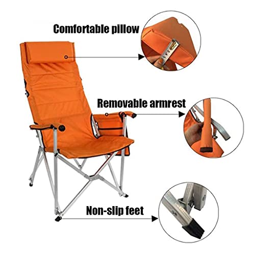 GFHLP Outdoor Portable Picnic Tourist Backrest Folding Chair is Compact Durable and Light Weight