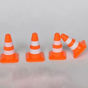 ibasenice 21pcs Activity Windproof Small Ornaments Theme Teaching Toy Cones- Traffic Useful Games Cones Flag Model Stuff Landscape Roadblock Child Soccer Favor Supplies for Birthday