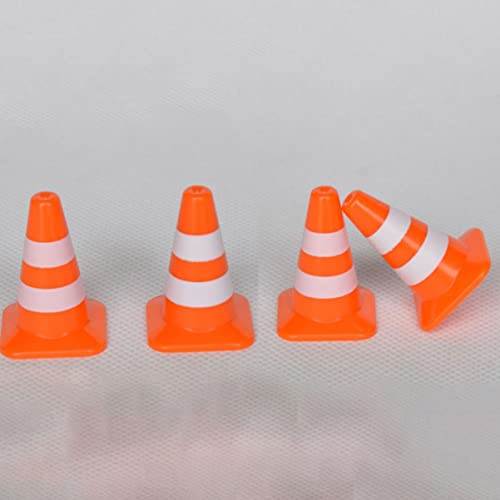 ibasenice 21pcs Activity Windproof Small Ornaments Theme Teaching Toy Cones- Traffic Useful Games Cones Flag Model Stuff Landscape Roadblock Child Soccer Favor Supplies for Birthday