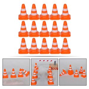 ibasenice 21pcs Activity Windproof Small Ornaments Theme Teaching Toy Cones- Traffic Useful Games Cones Flag Model Stuff Landscape Roadblock Child Soccer Favor Supplies for Birthday