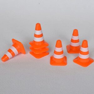 ibasenice 21pcs Activity Windproof Small Ornaments Theme Teaching Toy Cones- Traffic Useful Games Cones Flag Model Stuff Landscape Roadblock Child Soccer Favor Supplies for Birthday