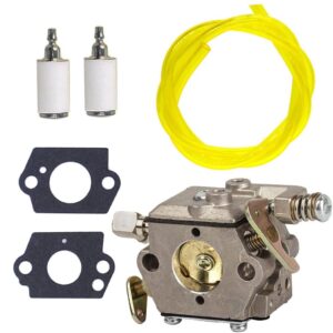 nimtek 640347 carburetor for tecumseh tc200 tc300 640347a tm049xa 2-cycle vertical engine strikemaster jiffy ice auger with fuel line fuel filter