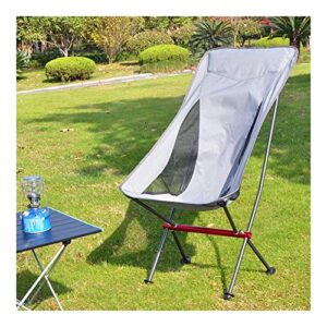 TRENTSNOOK Exquisite Camping Stool Outdoor Folding Chair Seat Portable Steel Stool Beach Chair Fishing Beach Barbecue Camping Picnic Picnic (Color : Black)