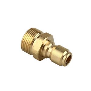 Millie Pressure Washer Adapter Set,M22 Male Thread Fitting, 3/8" Quick Connect kit,5000 PSI