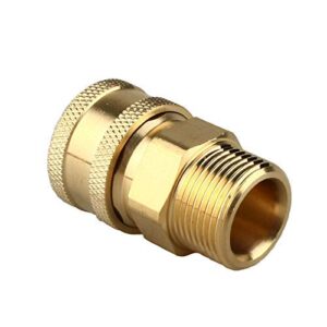 Millie Pressure Washer Adapter Set,M22 Male Thread Fitting, 3/8" Quick Connect kit,5000 PSI