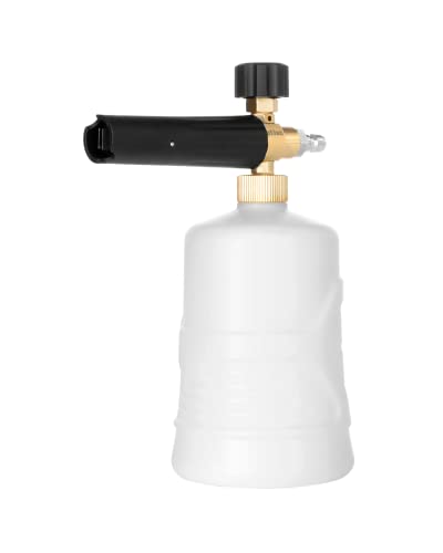 Active Premium Foam Cannon for Pressure Washers - Thick Soap Dispenser with 1/4" Quick Connect (Brass Head)