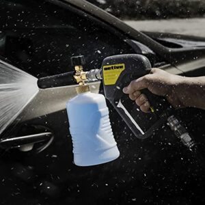 Active Premium Foam Cannon for Pressure Washers - Thick Soap Dispenser with 1/4" Quick Connect (Brass Head)