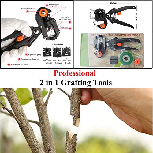 MAKINGTEC Cordless Electric Pruning Shears,Electric Secateurs 2 Rechargeable 2000mAh Battery Tree Branch Pruner Cordless Pruning Scissors,Garden Orchard Tool Cutting Diameter 25mm(1.1 Inch)