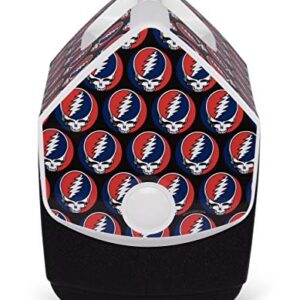 Igloo Limited Edition Grateful Dead Steal Your Face Playmate Pal 7 Qt Cooler, Multi