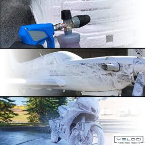 MTM Hydro PF22.2 Foam Cannon, Pressure Washer Car Wash Sprayer Gun, High Pressure Foam Power Washer Attachment for Boat, Roof, Car Washing, Adjustable Nozzle