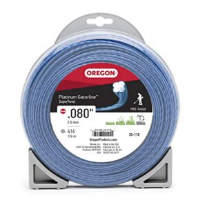 oregon 20-118 platinum gatorline supertwist trimmer line .08-inch by 414-foot