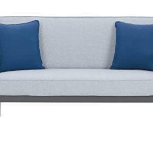 Signature Design by Ashley Fynnegan Outdoor Loveseat with Table, Gray