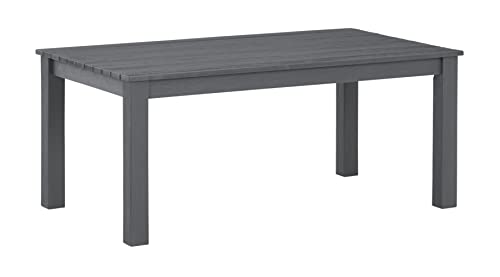 Signature Design by Ashley Fynnegan Outdoor Loveseat with Table, Gray