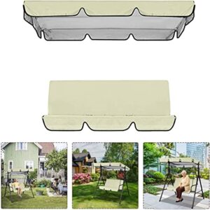 KFJZGZZ Replacement Cover Swing Ceiling Cloth Rain Cover Outdoor Awning Courtyard Patio Lawn & Garden Tree Swing for Adults Couch (0-Beige, One Size)