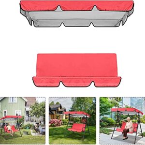 KFJZGZZ Replacement Cover Swing Ceiling Cloth Rain Cover Outdoor Awning Courtyard Patio Lawn & Garden Tree Swing for Adults Couch (0-Red, One Size)