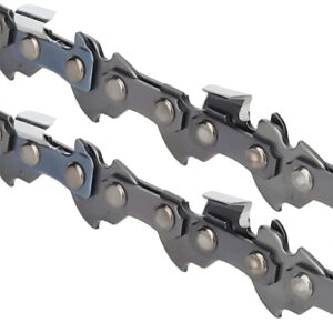 Anzac 8 Inch Chainsaw Chain Replacement for 901289001 Poulan Homelite Ryobi RY43160 RY43161 Pole Saw 30254EG UT-43160 3/8" LP Pitch .043" Gauge 34DL Chain Semi Chisel 2 Pack